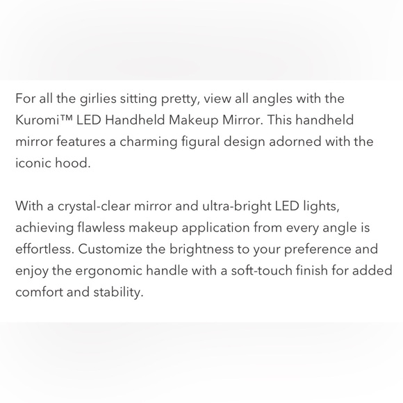 Impressions | Accessories | Kuromi Led Handheld Makeup Mirror | Poshmark